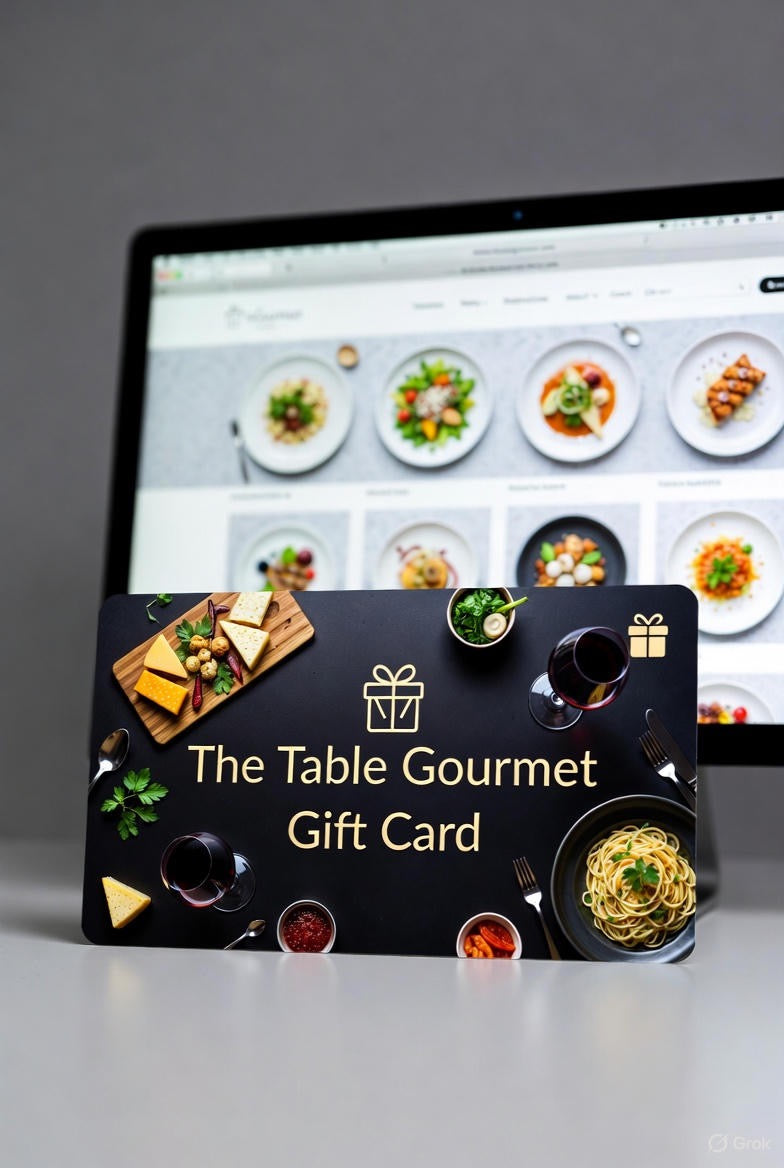 Gift Cards - Gourmet Food Gift Cards for Food Lovers | The Table Gourmet