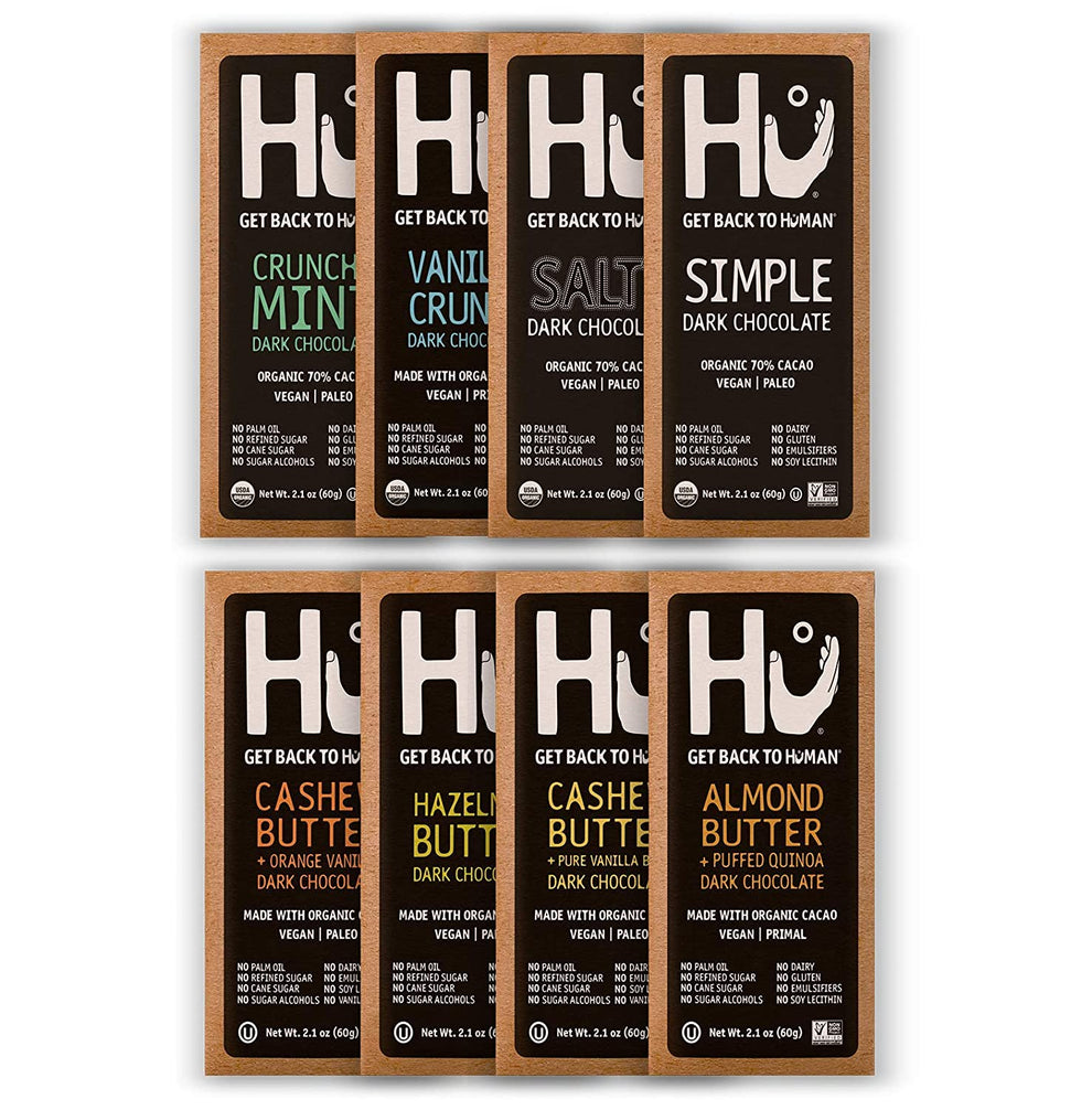 Hu Chocolate Bars 8 Pack VARIETY SAMPLER PACK – The Table Gourmet