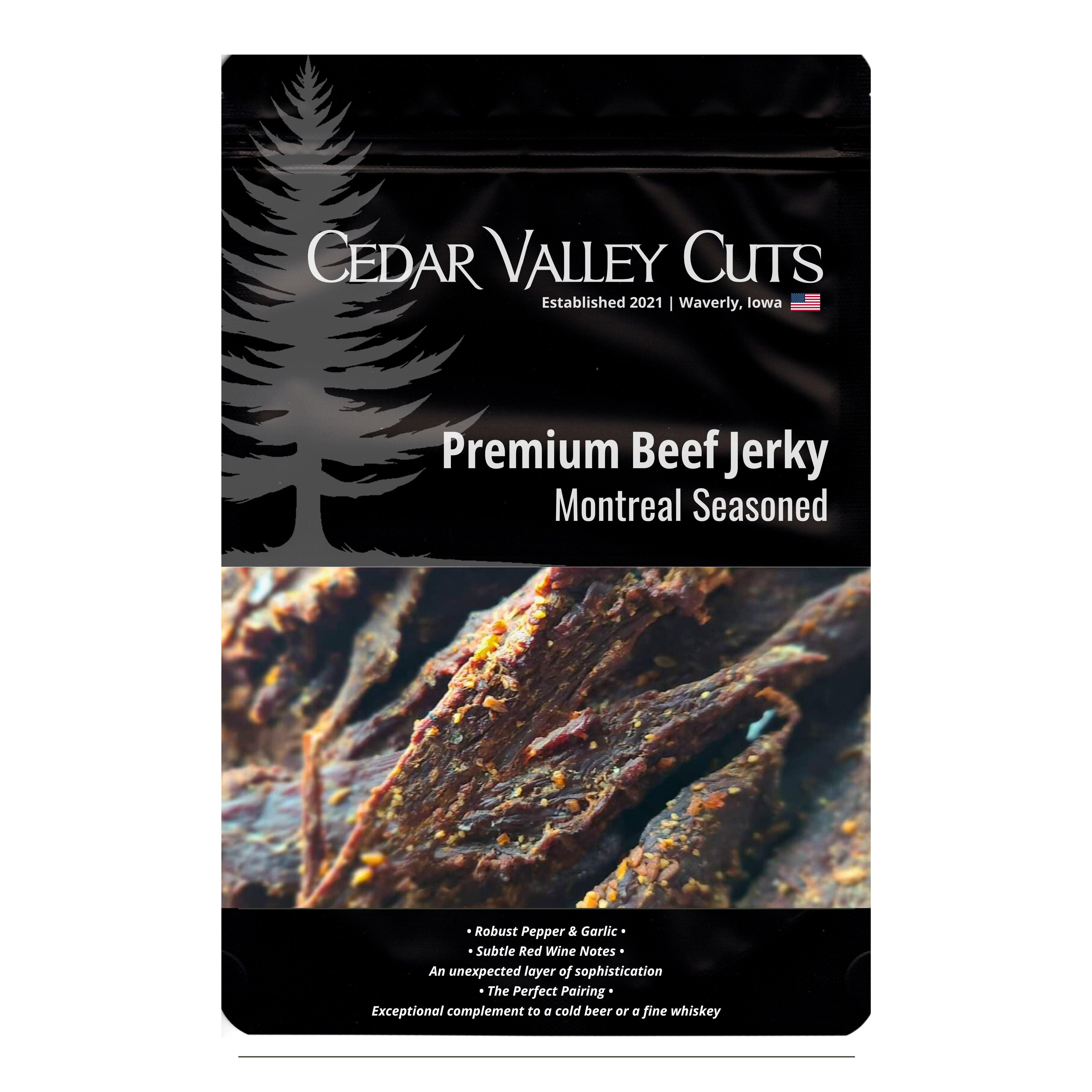 Montreal Seasoned Premium Beef Jerky – The Table Gourmet