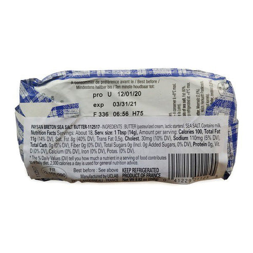 Paysan Breton Sea Salt Crystals Sel de Mer Butter | Preservative-free ...
