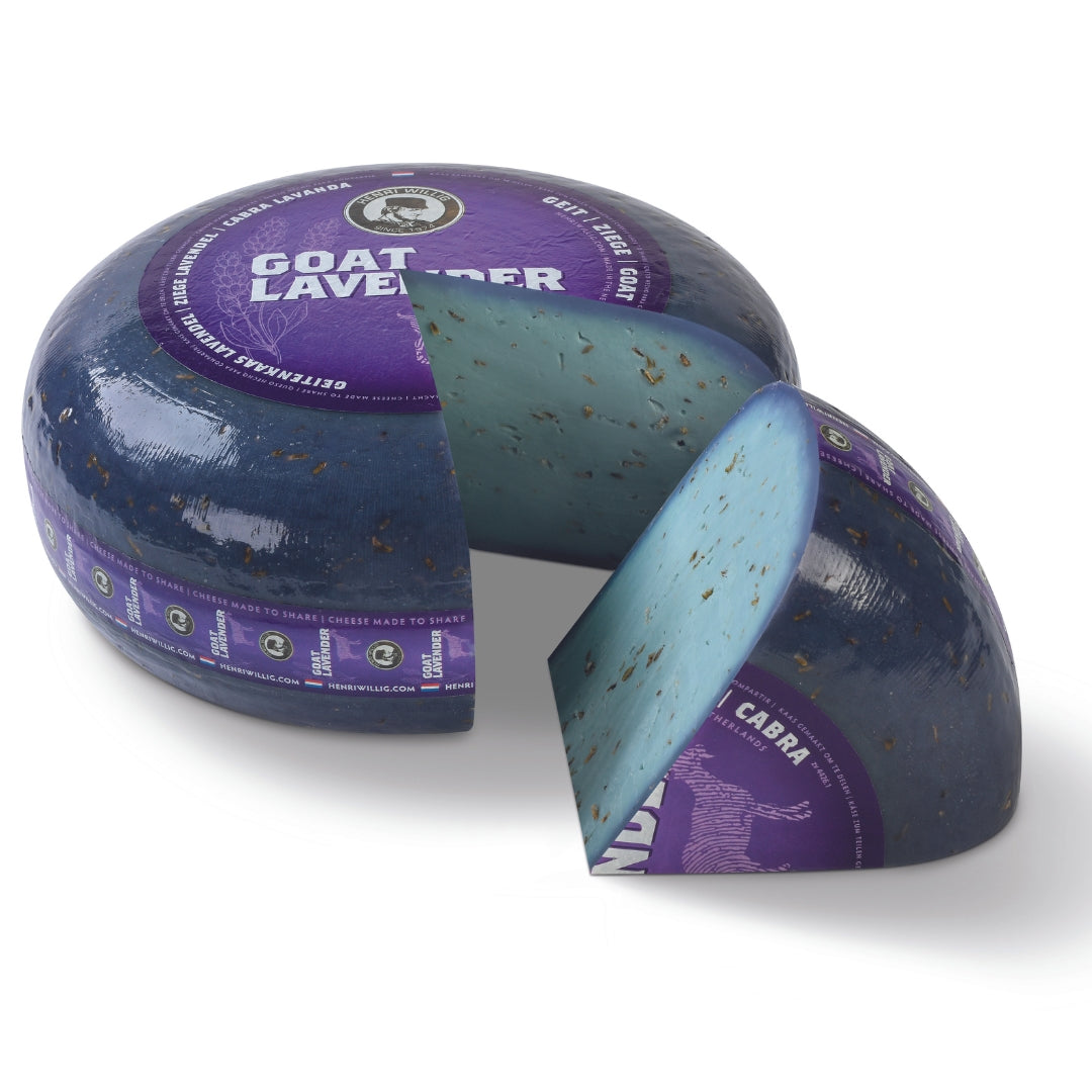 Henri Willig Goat Cheese Lavender Wheel 50+ | Dutch Artisan – The Table ...