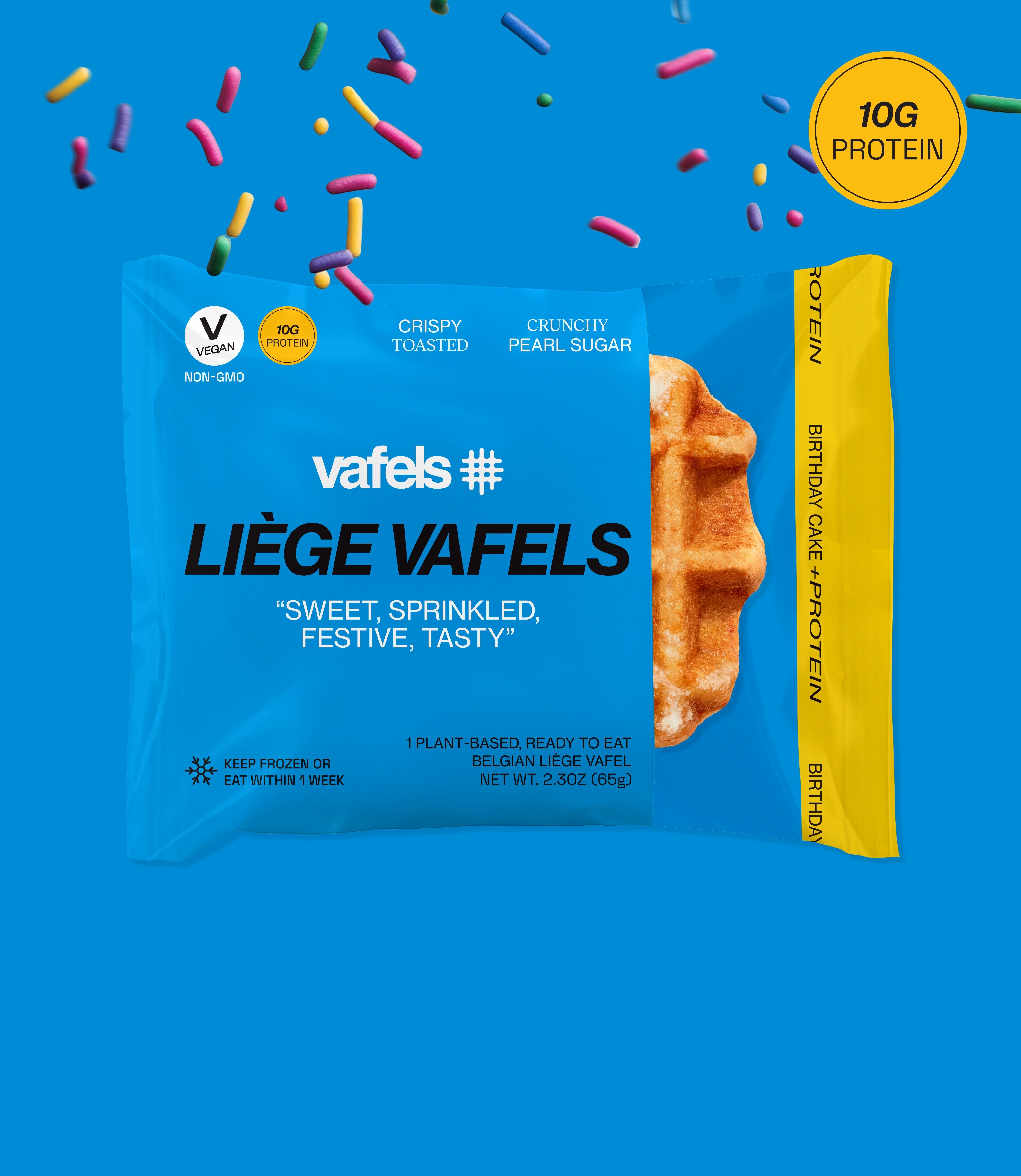 Birthday Cake +10g Protein Liège Vafels – The Table Gourmet