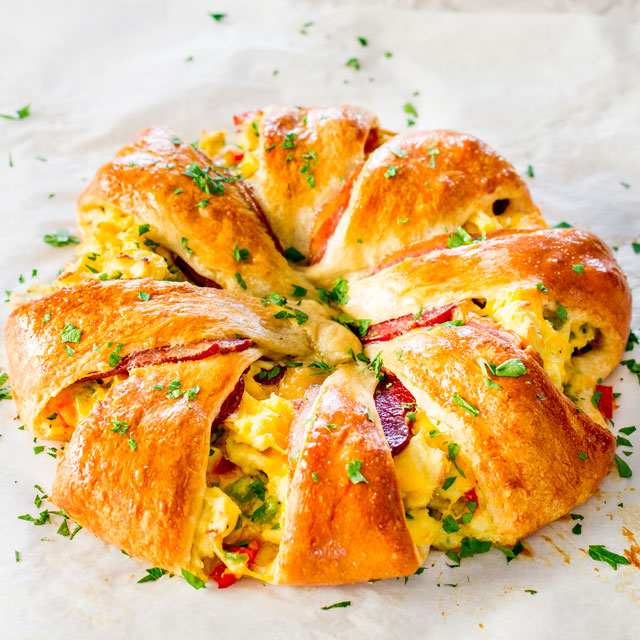 Crescent Bacon Breakfast Ring – The Table Gourmet