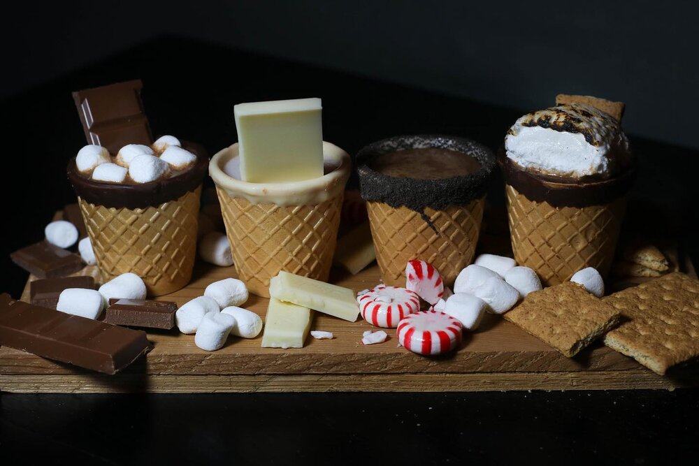 Waffleshot Variety Pack - White Chocolate, Bittersweet, Cookies & Crea ...