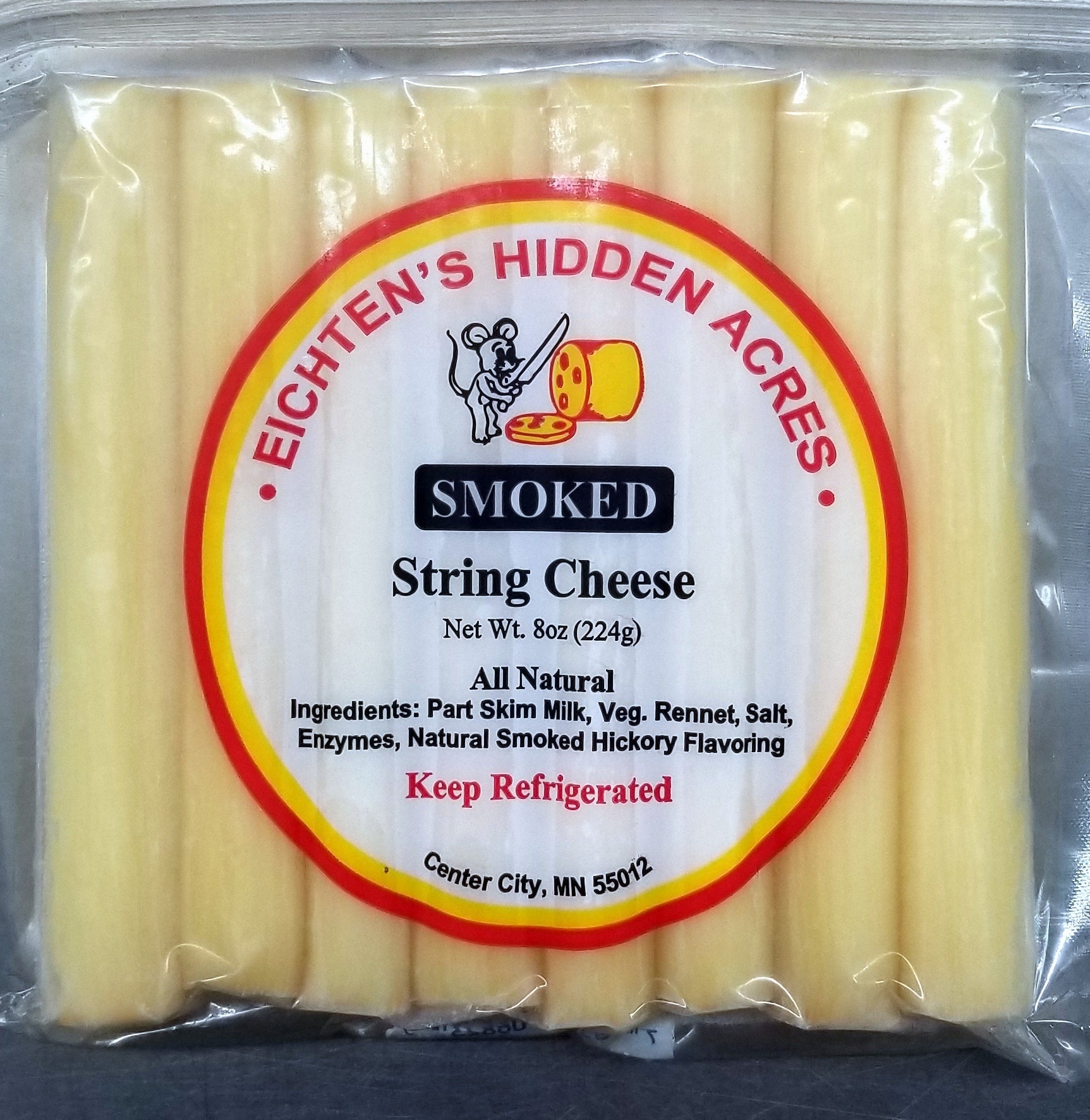 Smoked String Cheese, Smoked 8 oz Package – The Table Gourmet